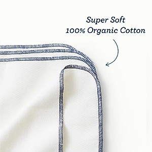 Esembly Wipe Ups, Organic Cotton Reusable Baby Wipes, Soft and Sturdy Washable Cloth Diaper Wipes, One Size, 12-pk