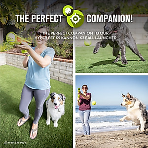 Hyper Pet Tennis Balls for Dogs - 12 Pack 2.5" for Exercise and Fetch, Interactive Toys, Great for Small Breeds