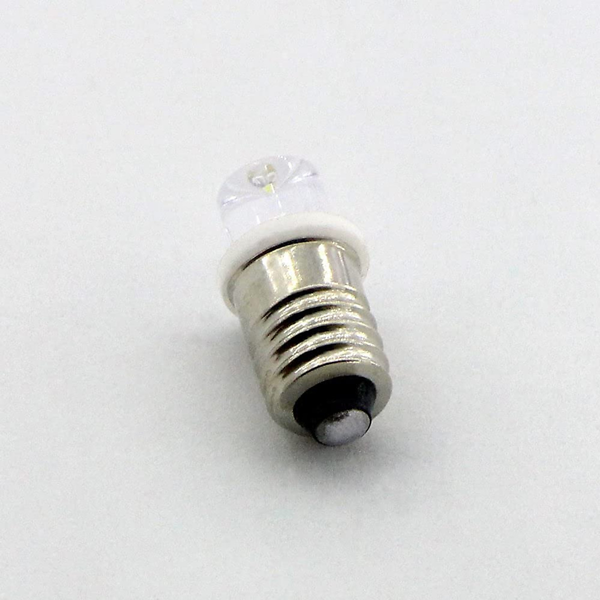 GutReise 10pcs E10 Screw 12V Cold White Flood Light Led Bulb Flood Light Lamps +10pcs E10 Base (12V, Cold White)