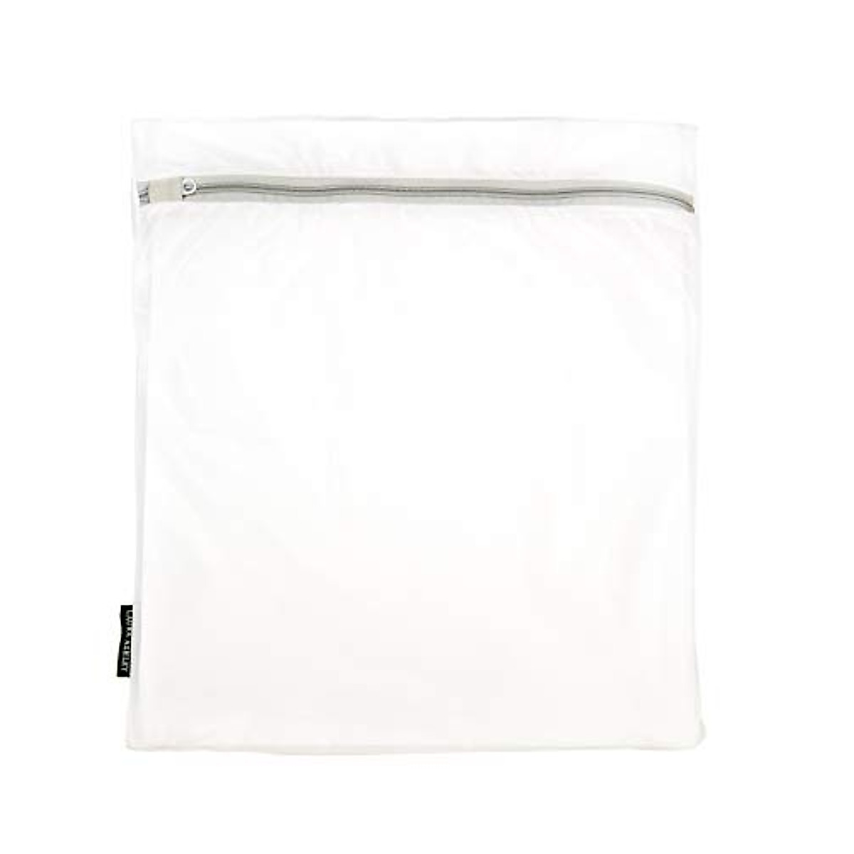 Laura Ashley Large Laundry Delicates with Zipper Closure to Protect Clothes Mesh Wash Bag, Clear