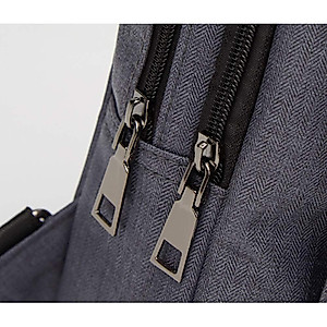 YUKABAN Sling Bag Water Resistant Shoulder Chest Crossbody Bags Sling Backpack for Men Women (Black)