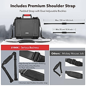 SYMIK P300-MM Waterproof Hard Carrying Case for DJI Mini 2, Mini SE, Mavic Mini 1 Drone/Fly More Combo and Accessories; Professional Grade Case Made of PP Plastic Alloy for Complete Protection