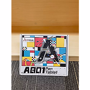 Drawing Tablet Artisul A801 Graphics Tablet 9 Inch Art Tablet with 8192 Pressure Battery-Free Pen, 4 Hot Keys, Compatible with Windows, macOS & Android Mobile, Perfect for OSU, Animation, Art Design