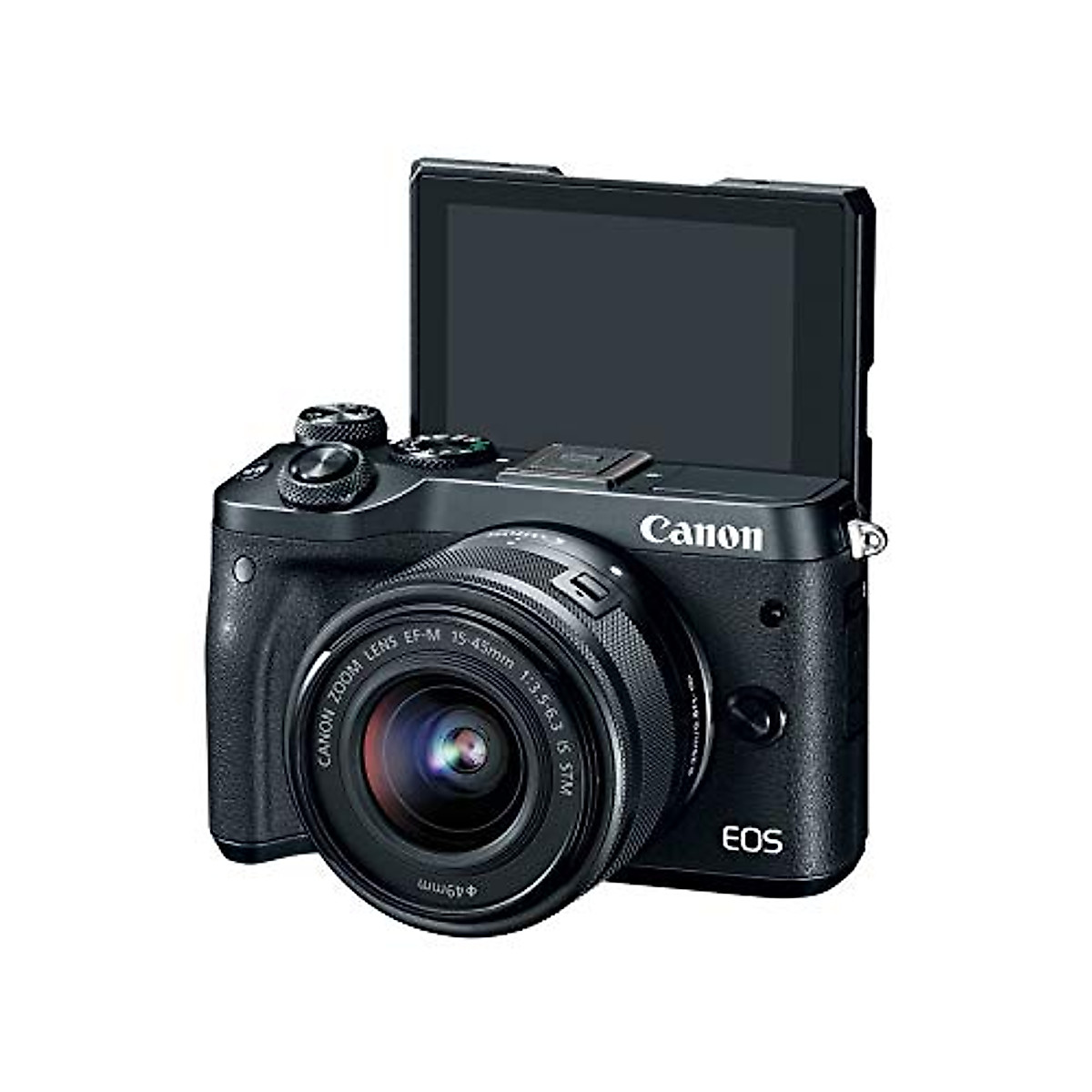 Canon EOS M6 (Black) EF-M 15-45mm f/3.5-6.3 is STM Lens Kit (Renewed)