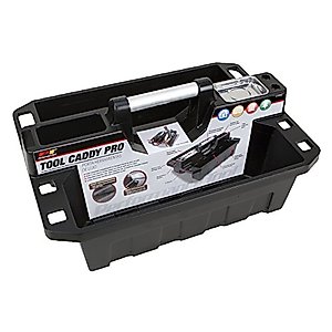 Performance Tool W88995 Portable Supply Caddy and Magnetic Utility Tool Tray,Black