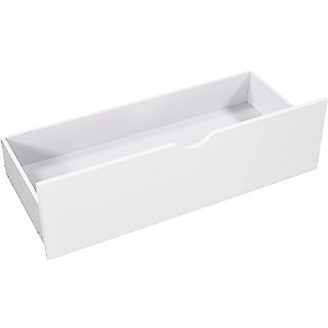 CITYLIGHT L-Shaped Platform Bed with Trundle and Drawers Linked with Built-in Desk, Wood Corner Bed with 3 Twin Beds for Kids Girls Boys Teens Bedroom (Twin,White)