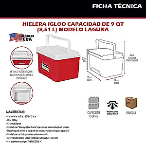 Igloo 00032479 Laguna 9 Red Star, White, White, White