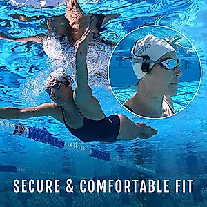 H2O Audio Sonar PRO Underwater Streaming Music (Playlist+) Waterproof Bluetooth Bone Conduction Headphones with MP3 Player - Wireless, Open Ear Waterproof Headset for Swimming, Underwater Activities