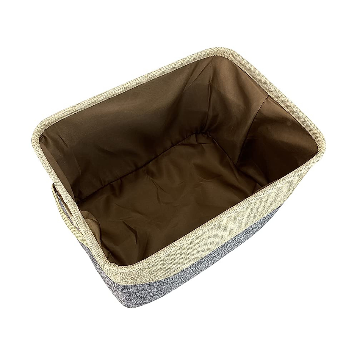 MALIHONG Personalized Foldable Storage Basket with Cute Dog Shiba Inu Collapsible Sturdy Fabric Pet Toys Storage Bin Cube with Handles for Organizing Shelf Home Closet, Grey and White