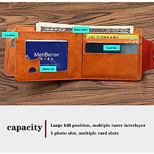 Men's Novelty US 100 Dollar Wallet,Billfold Safe Purse With Magnetic Buckle(Brown)