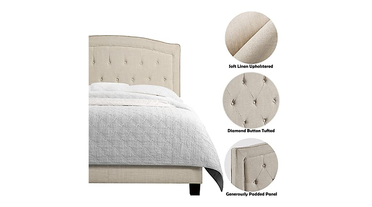 Rosevera Layla Panel Bed Frame - Stylish & Adjustable