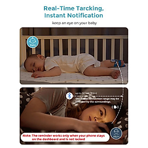 Babytone Baby Oxygen Monitor, Baby Sleep Monitor, Tracking Avg O2, Pulse Rate and Movement for Infant, Wearable Foot Monitor with Bluetooth and APP, for 0-36 Months Newborn's Sleep(New Version-Sock)