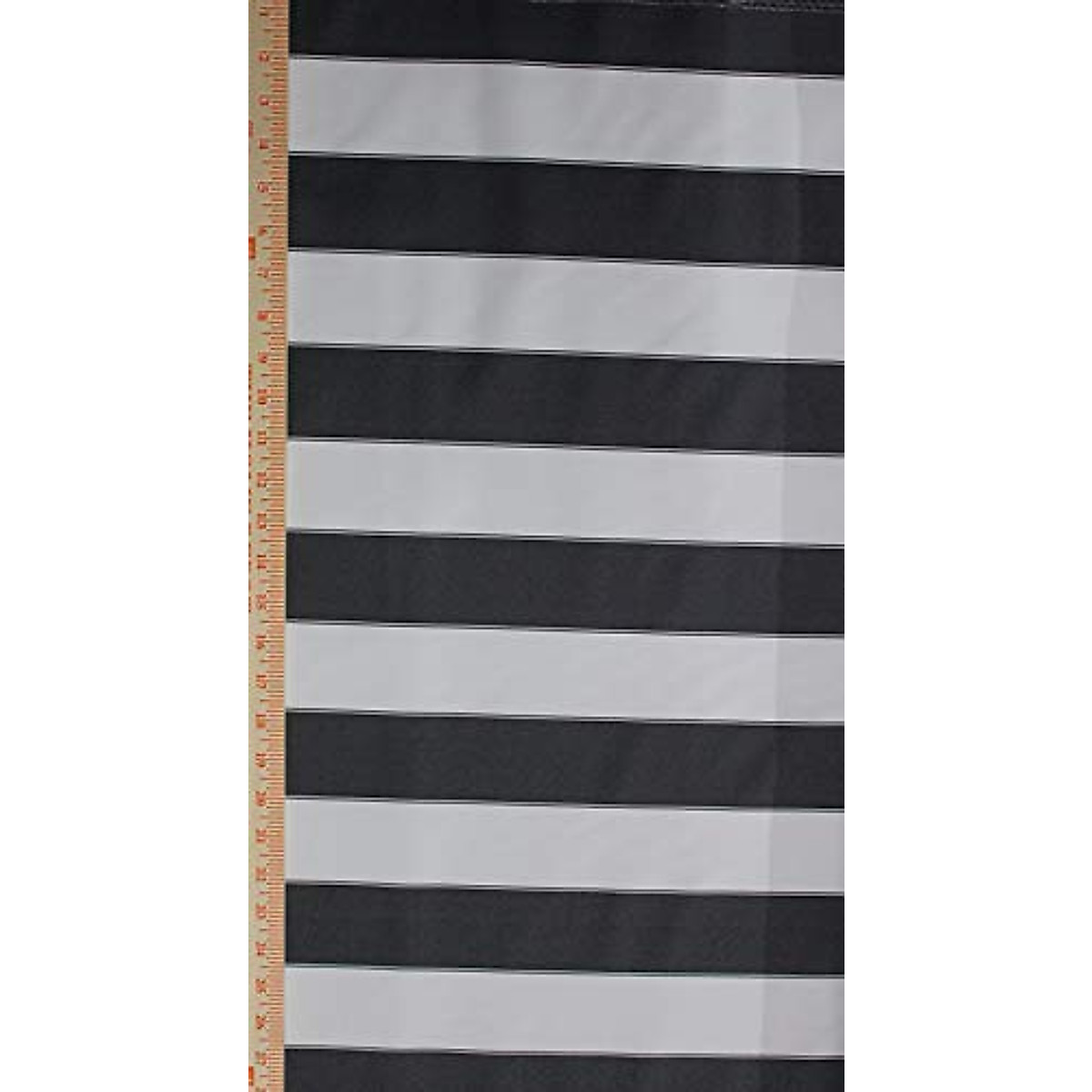 Stripe Canvas Awning Fabric Outdoor Fabric 60" (Hunter Green/White 1, Yards)