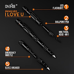 Gifts for Him Boyfriend Husband,Christmas Stocking Stuffers for Men,"I LOVE U"Multitool Pen Gift Set,Anniversary Birthday Valentines Fathers Day Gift Ideas for Him