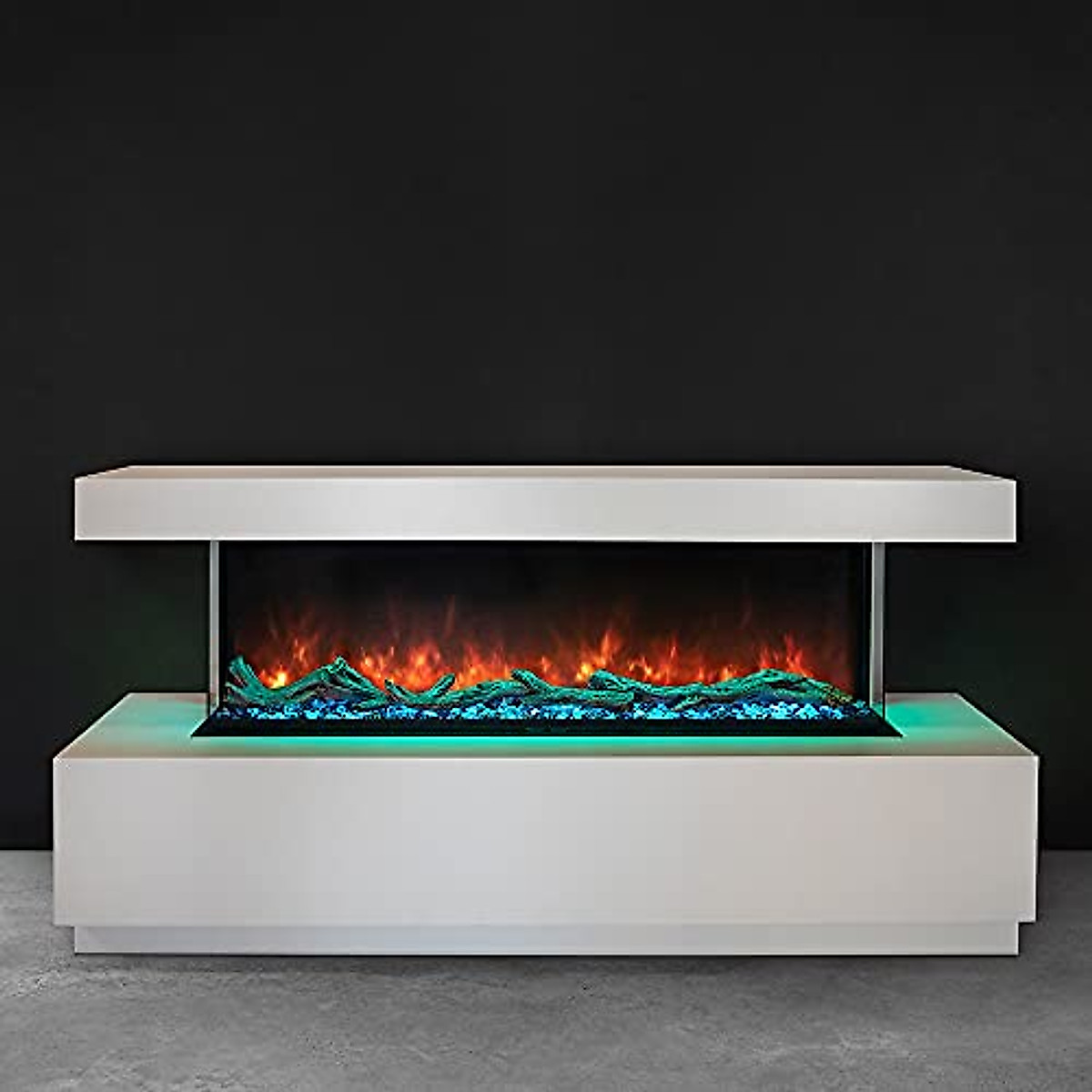 Modern Flames Landscape Series Pro MultiView 3-Sided Wall Mount/Built-In Electric Fireplace (LPM-6816-TH-WTC/LP), 68-Inch, Wireless Thermostat & Full Wall Control