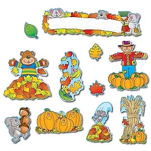 Carson Dellosa – Fall Classic Mini Bulletin Board Set, Fall Classroom Décor, 39 Pieces