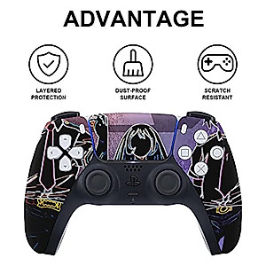 PlayStation 5 optical drive version sticker protective cover, Soul of My Hero Academia Class B3 ps5 controller protective shell (compatible with ps5 optical drive)