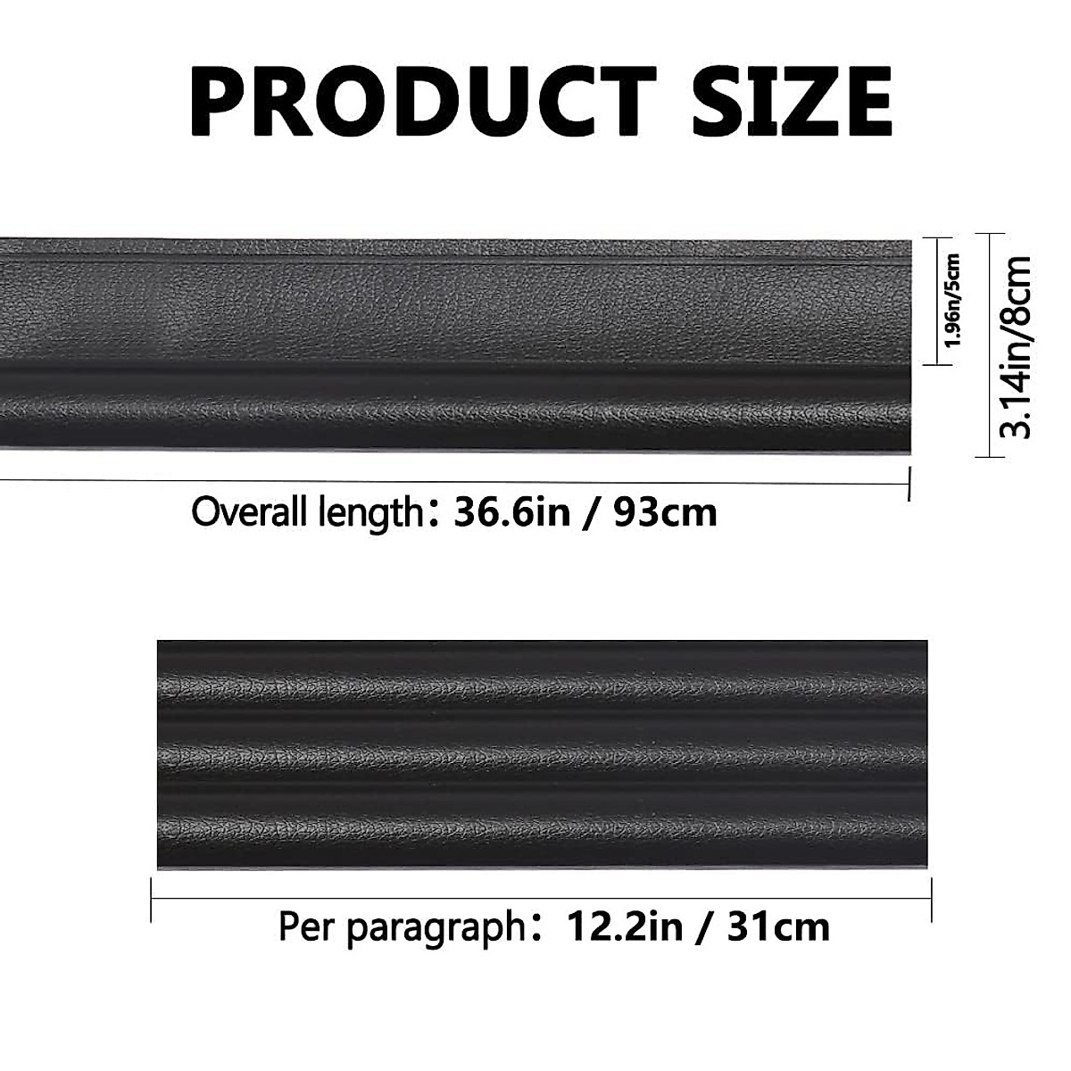 AOKON Under Door Draft Stopper 36 Inch Weather Stripping Door Seal - Seal Gap, Reduce Noise, Cold Air, Dust, Smoke, Wind/Breeze - Easy Installation - Good for Sensitive Skin