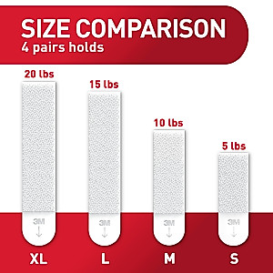 Command Large Picture Hanging Strips, Damage Free Hanging Picture Hangers, No Tools Wall Hanging Strips for Christmas Decorations, 20 Black Adhesive Strip Pairs (40 Command Strips)