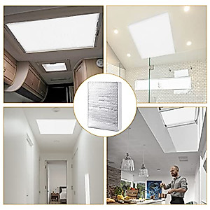 YUNVI RV Vent Insulator 14 x 22 x 3” RV Skylight Covers, Non-slip RV Vent Pillow Camper Skylight Shade with Reflective Surface for Vent Inside Camper Trailer