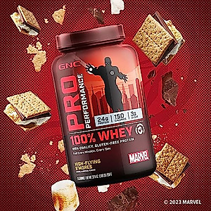 GNC Pro Performance 100% Whey - Marvel: High-Flying S'Mores - 25 Servings