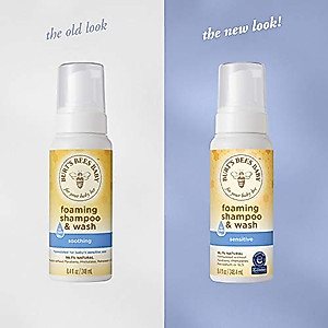 Burt's Bees-Baby Foaming Shampoo & Wash, Sensitive, 8.4 Fl Oz