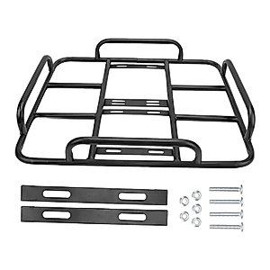 Food Delivery Box Rack Rear Grille, Iron ElectricBicycle Delivery Food Box Rack, Universal Delivery Food Box Bracket Rear Grille for Motorcycle