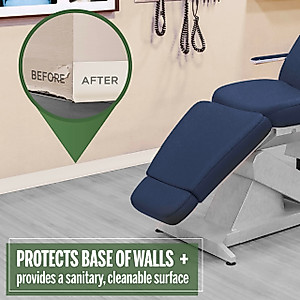 M-D Building Products 4-Inch x 60-Feet Dry Back Vinyl Wall Base, Flexible Dry Back Vinyl Trim with Toe - Easy Install Molding Trim for Floors and Baseboards, Almond (73899)