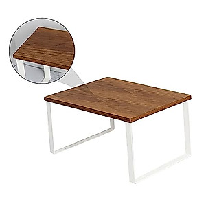 OKUMEYR 1pc Wrought Iron Storage Rack Kitchen Rack Desktop Organizer Shelf Storage Holder Multifunctional Sundries Storage Stand Space-saving Shelf Tabletop Storage Shelf Desktop Rack Wood