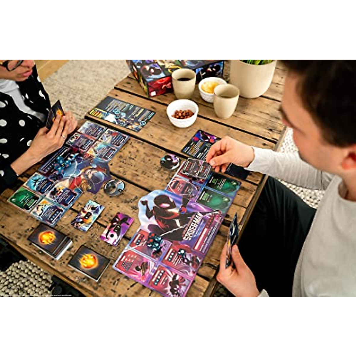 Marvel Dice Throne | 4 Hero Box Featuring Scarlet Witch, Thor, Loki, Spider-Man | 2-to-4 Player Competitive Dice Game | Officially-Licensed | Compatible with The Dice Throne Ecosystem