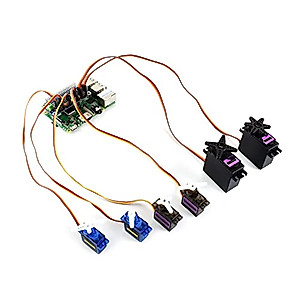 waveshare Servo Driver Hat for Raspberry Pi 3B+ 3B 2B Zero WH Zero W Zero 16 Channel PWM Outputs 12 Bit Resolution I2C Interface