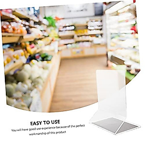 KITANDOVE 2pcs Product Sorting Divider Bookcase Dividers Snacks Dividers Goods Classification Boards Shelf Dividers for Supermarkets Supermarket Supply Classification Plates Clear Plastic