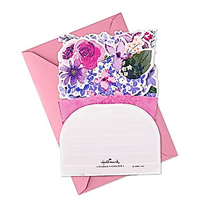 Hallmark Paper Wonder Mothers Day Pop Up Card (Purple Flower Bouquet, Beautiful in Every Way)