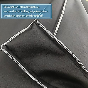 CHINNLUU 5 Pieces Patio Furniture Set Outdoor Wicker Patio Sofa Washable All-Weathe Sectional Conversation Set with Cushion and Glass Table (Grey)