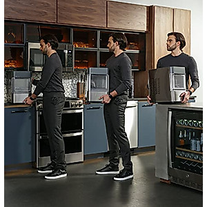 GE Profile Opal 2.0 | Countertop Nugget Ice Maker with Side Tank | Ice Machine with WiFi Connectivity | Smart Home Kitchen Essentials | Stainless Steel