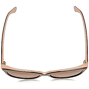 Kate Spade New York Women's Daesha Polarized Round Sunglasses, Havana Pink, 56 mm