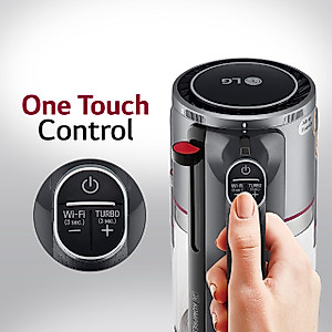 LG CordZero A925 – Cordless Stick Vacuum Cleaner, 120 Minute Runtime w/Extra Rechargeable Battery, Dual Floor Max 2024 Update, Lightweight, Cleans Carpet, Hardwood, Pet Hair, Portable Charging Stand