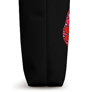 Siberian Husky Pink Red Heart Women Men - Valentines Day Tote Bag