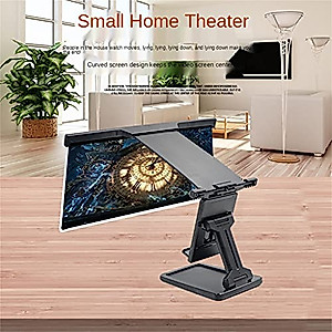 WALNUTA Mobile Phone Screen Magnifying Glass Folding Split Blu-ray HD 3D Portable Lazy Bracket Magnifying Glass