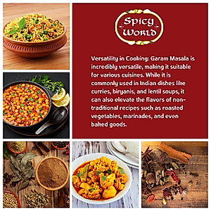 Spicy World Garam Masala Powder 7-Ounce (15 Premium Spice Blend) | Salt Free, Vegan | Indian Origin | Garam Masala Spice Powder