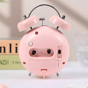 GRFIT Alarm Clocks Loud Alarm Clock for Bedrooms, Analog Alarm Clock, Small Alarm Clock, Cute Design for Kids, Battary Operation, 4 inch Digital Alarm (Color : B)