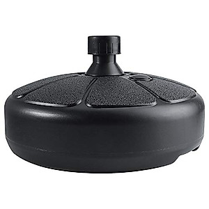 DEWIN Umbrella Base - Patio Umbrella Base Stand For Weights Plastic Replacement Parts, Umbrella Stand,Fillable Mobile Umbrella Base, Plastic Outdoor Patio Yard Garden Round Shape Water Stand