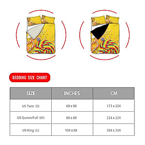 BIGCARJOB 3 Pieces Her Side His Side Dog Side White Black Duvet Cover Set (1 Duvet Cover + 2 Pillowcases) King Size Breathable Comforter Cover