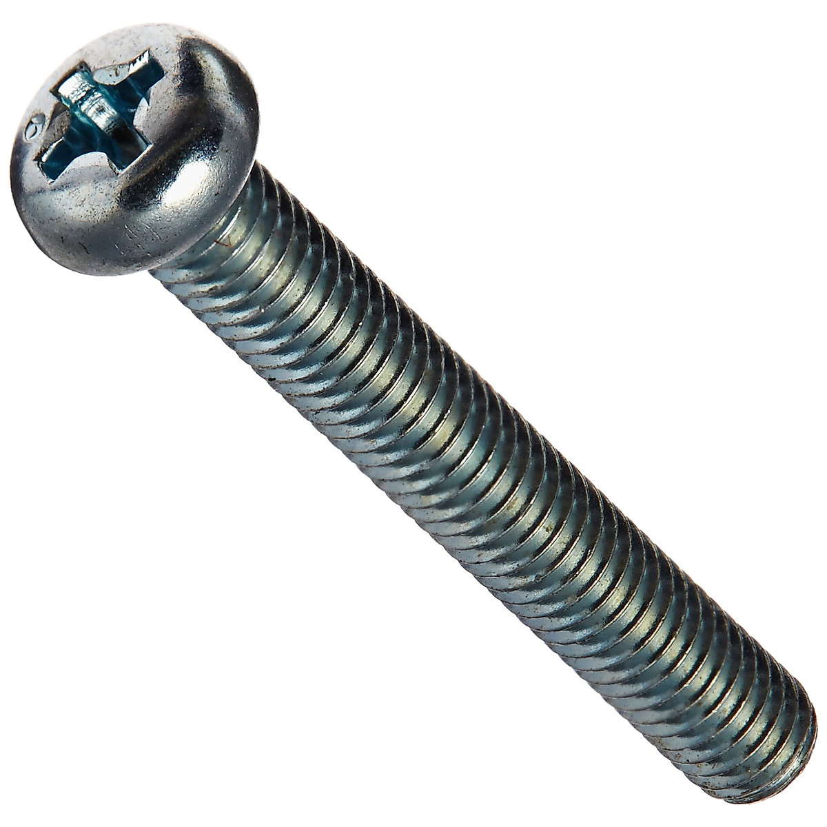 Small Parts Steel Pan Head Machine Screw, Zinc Plated, Meets JIS B1111, #2 Phillips Drive, M4-0.7 Thread Size, 30 mm Length, Fully Threaded, Imported (Pack of 25)
