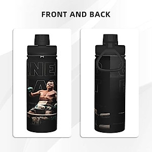 Eevikion Canelo of Alvarez Stainless Steel Insulated Tumbler Sports Water Bottle Hot and Cold Travel Cup 18oz