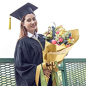 CHRORINE 50 Sheets Tissue Paper Gold Silver Black Wrapping Paper Bulk for Graduation Wedding Birthday DIY and Craft Decor