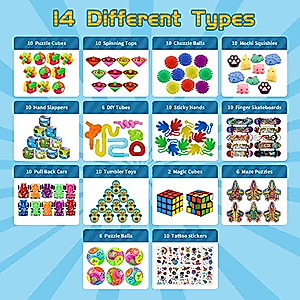 nicknack 120pcs Party Favors for Kids, Pinata Stuffers Toy Assortment for Kids Birthday Treasure Box Toys for Classroom, Stocking Stuffers, Carnival Prizes