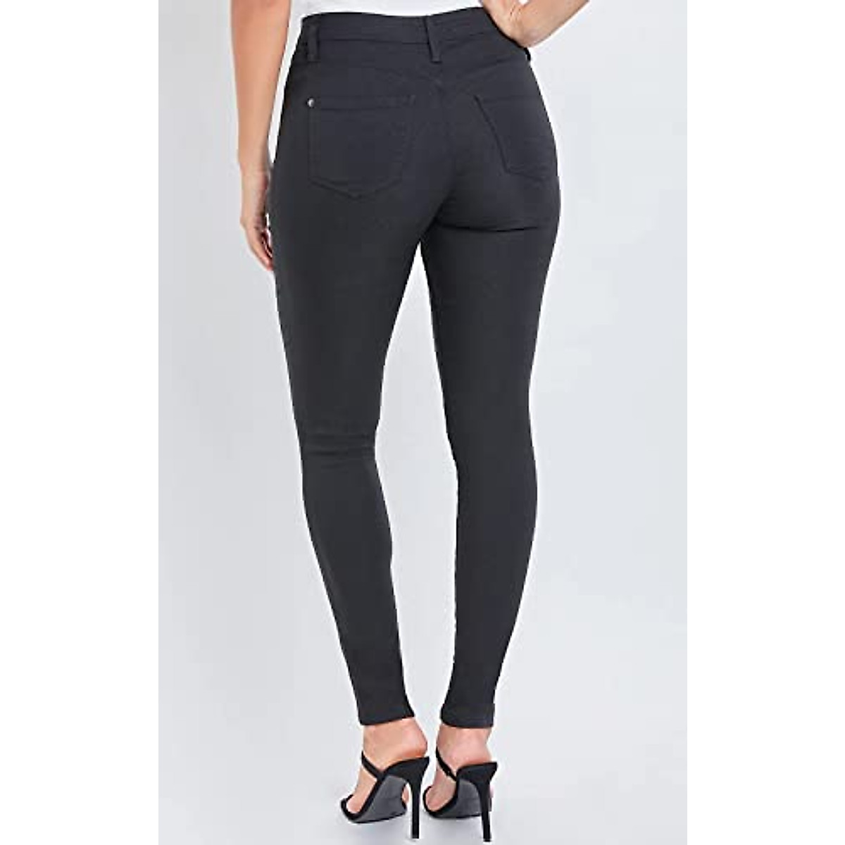 YMI Women's Junior Plus Size Hyperstretch Skinny Jean, Black, 2X
