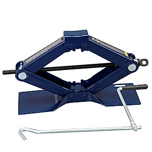 TCE AT10152U Torin Steel Scissor Lift Jack Car Kit, 1.5 Ton (3,000 lb) Capacity, Blue