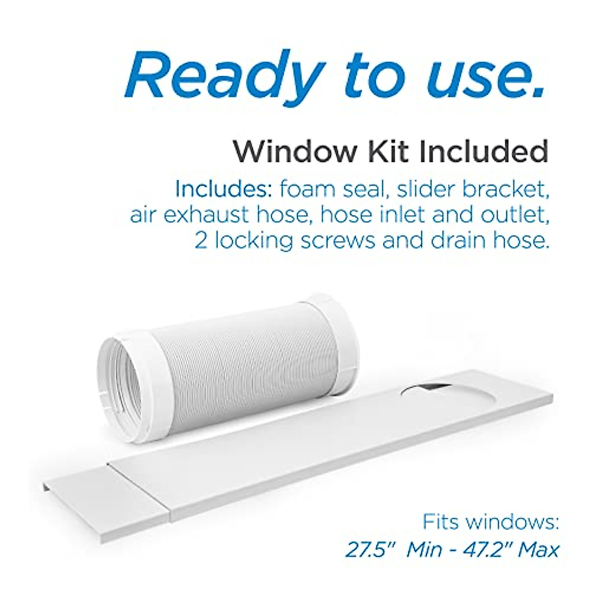 BLACK+DECKER 12,000 BTU Portable Air Conditioner with Heat and Remote Control, White